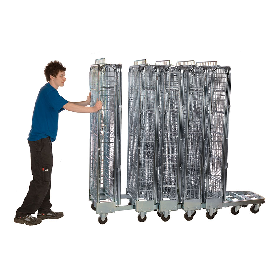 Rullecontainer 2 sider stablingsbar m bremse | Med bremse | KM2000B