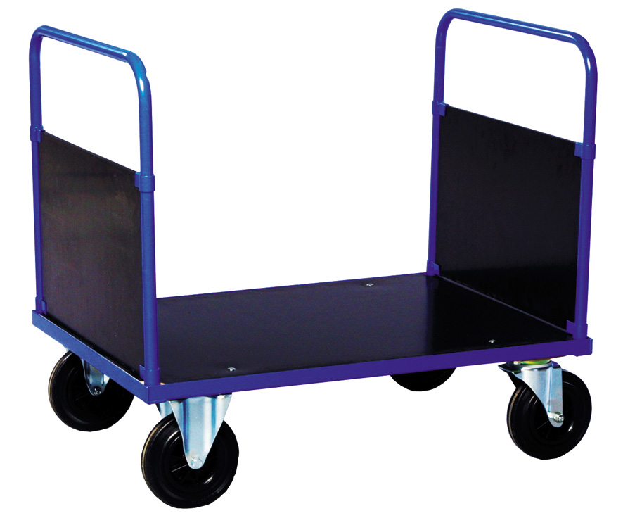 Ladvogn med 2 gavlplader lille model m bremse | Med bremse | 2 ...