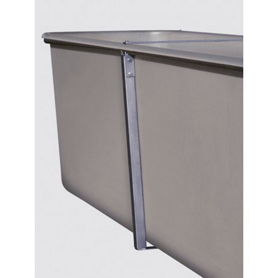Container GRP 4500L - Grå - over jord | 449 x 111 x 121 cm (over) | 7791